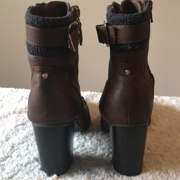 Call It Spring | Shoes | Call It Springs Heeled Brown Boots | Poshmark
